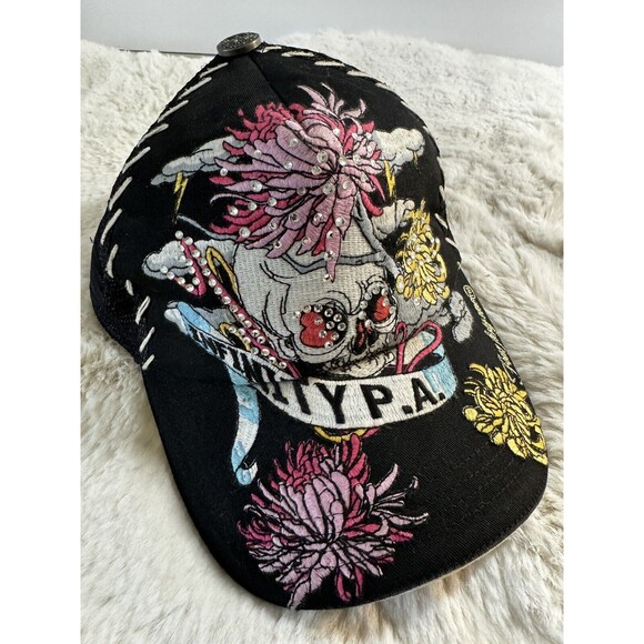 Ed Hardy | Accessories | Vintage Y2k Ed Hardy 9s Skull Baseball Cap ...